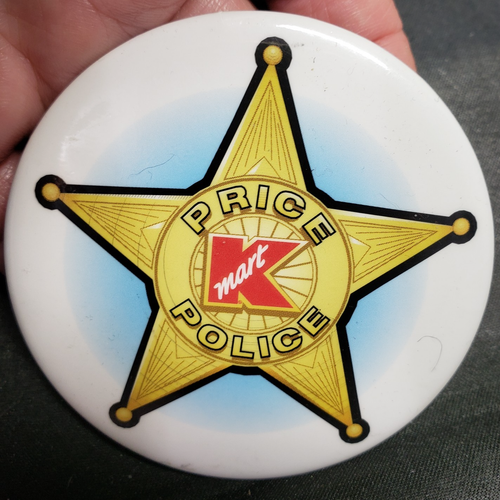 Kmart Price Police Metal Pin Button Vintage | eBay