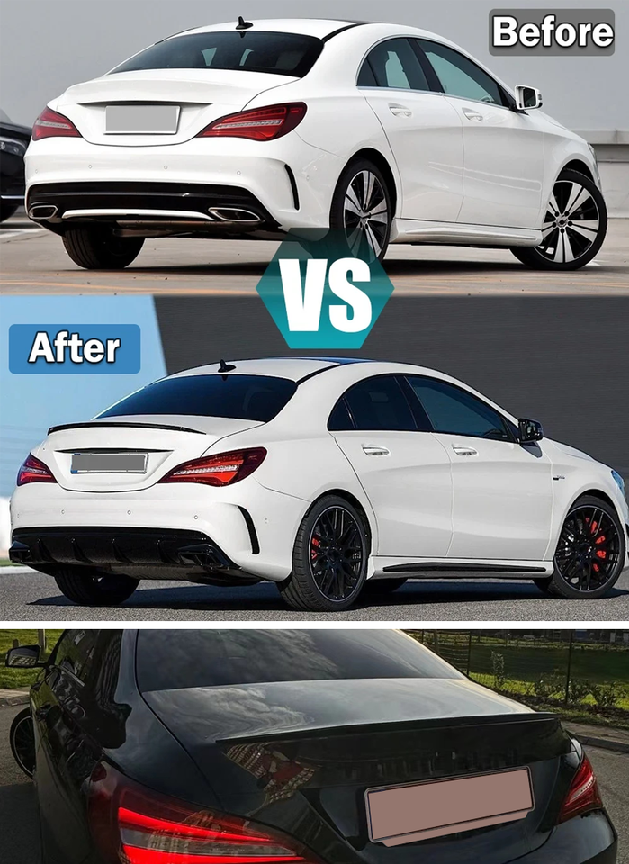 REAR TRUNK BOOT SPOILER FOR MERCEDES W117 C117 CLA CLA45 AMG STYLE ...