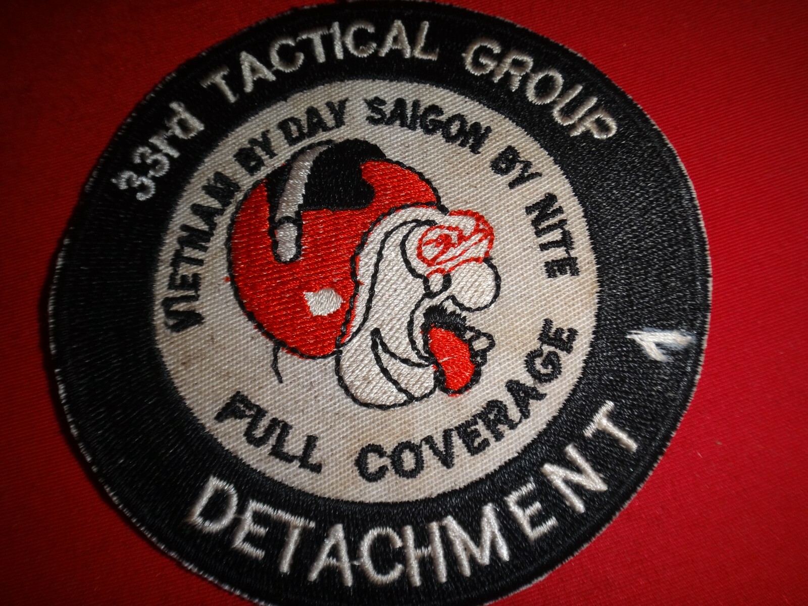VIETNAM War Patch US Det. 1, 33rd Tactical Group VIETNAM BY DAY SAIGON ...