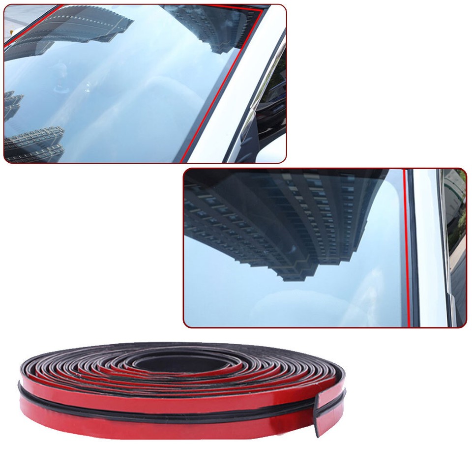 2M Car Accessories Windshield Roof Rubber Seal Strips Noise Insulation ...