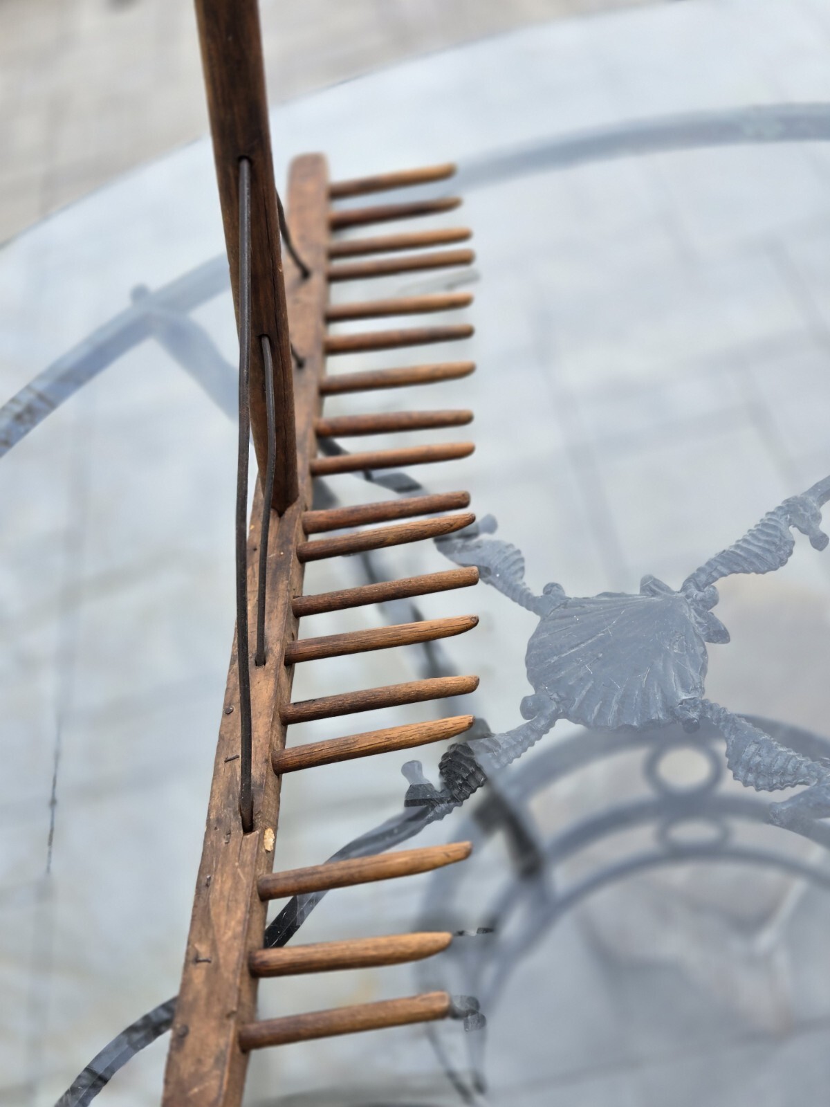 Antique Vintage Primitive Wood Hay Rake | eBay