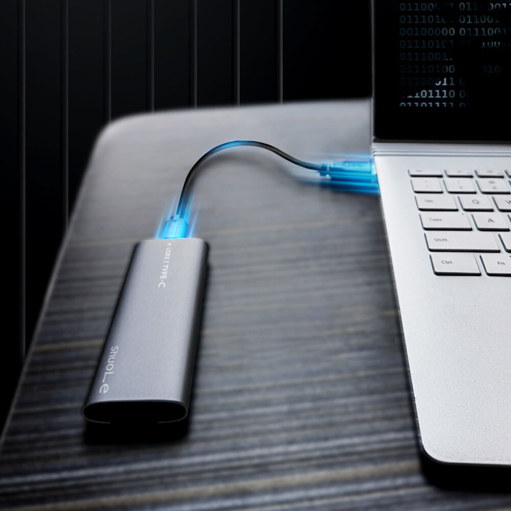 M.2 NVME M2 SSD Enclosure M-Key Hard Disk Case for PC Laptop (grey-CCA ...