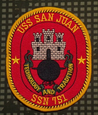 US Navy USS San Juan SSN 751 Submarine Embroidered Full Color Patch | eBay