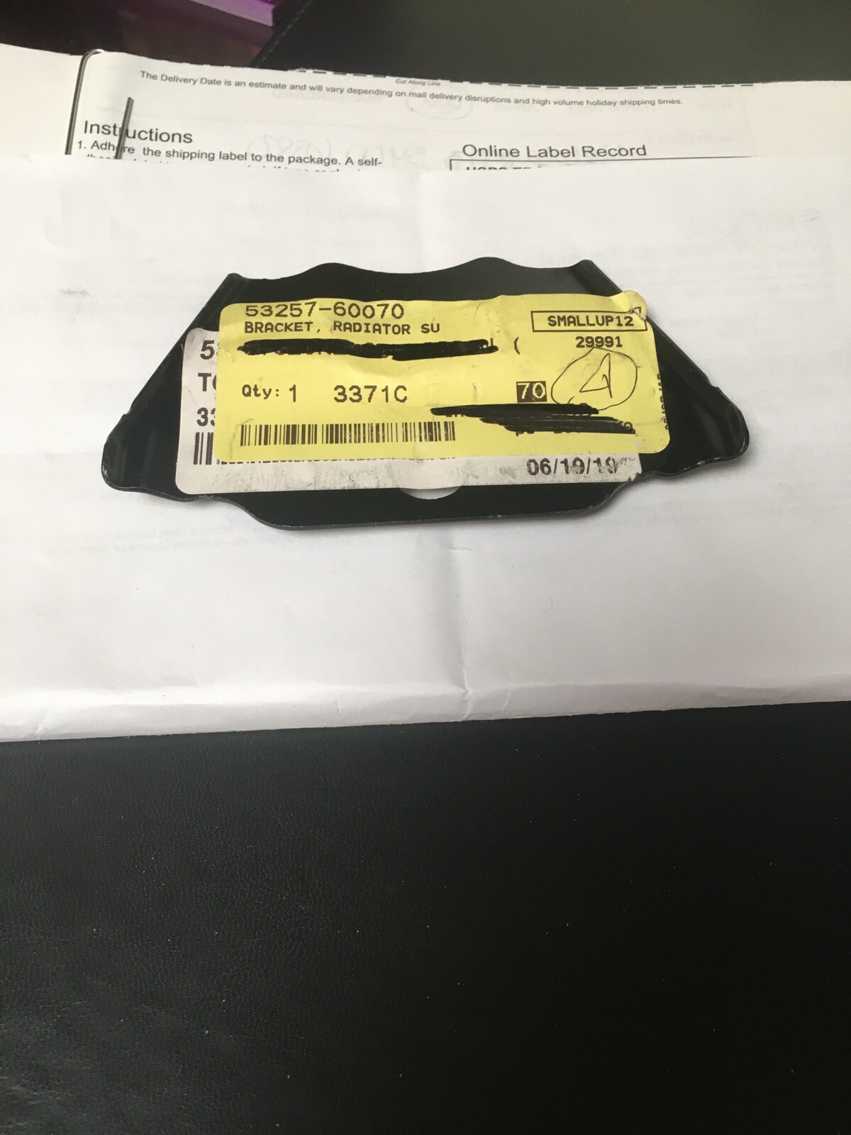 TOYOTA OEM Radiator Core Support-Side Panel Nut Plate 5325760070 | eBay