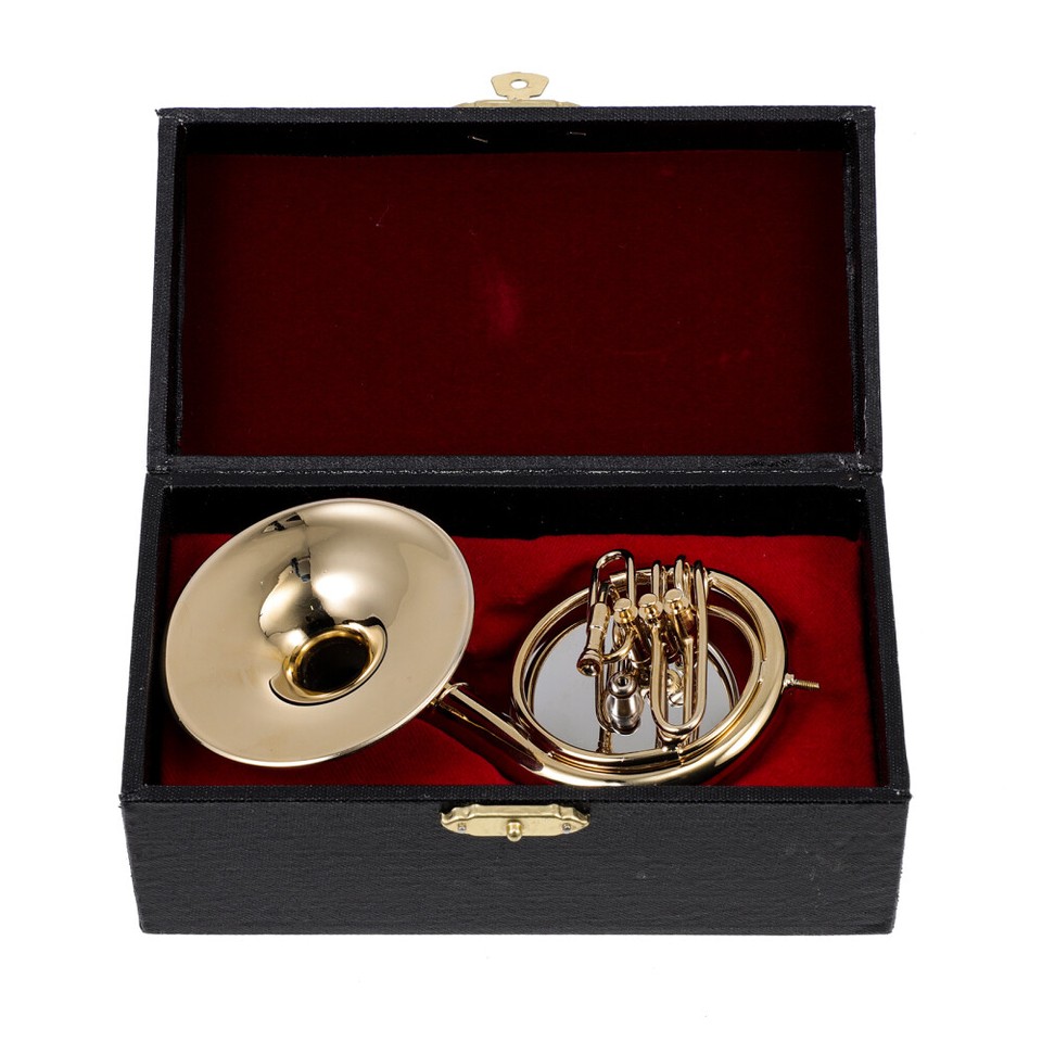 French Horn Sculpture Sousaphone Box Musical Instrument Display Model ...