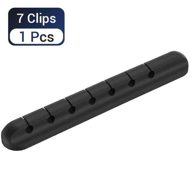 Cable Organizer Silicone USB Cable Winder Tidy Clips For Keyboard ...