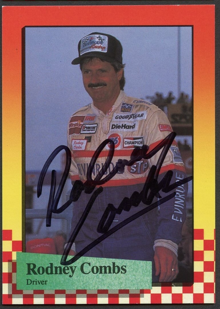 Rodney Combs #34 signed autograph auto 1989 Maxx NASCAR Racing Trading ...