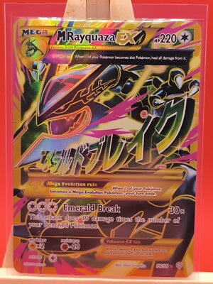 Mega M Rayquaza EX 98/98 Ancient Origins Full Art Secret Rare Gold ...