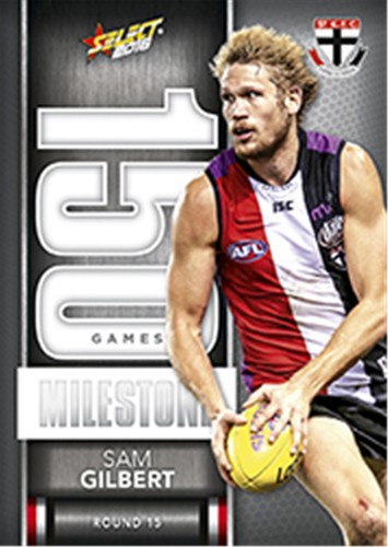 2016 AFL Footy Stars Trading Cards Milestones Subset MG71 Sam Gilbert ...