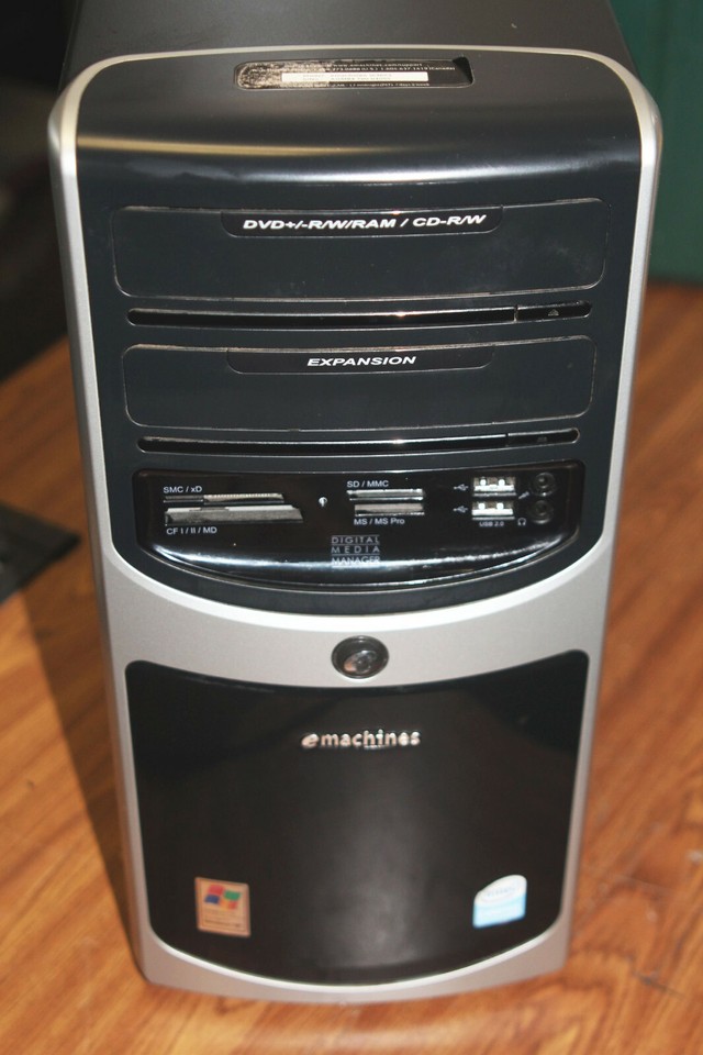 Vintage eMachines W3653 Intel Dual Core 1.6ghz 320gb - Windows XP ...