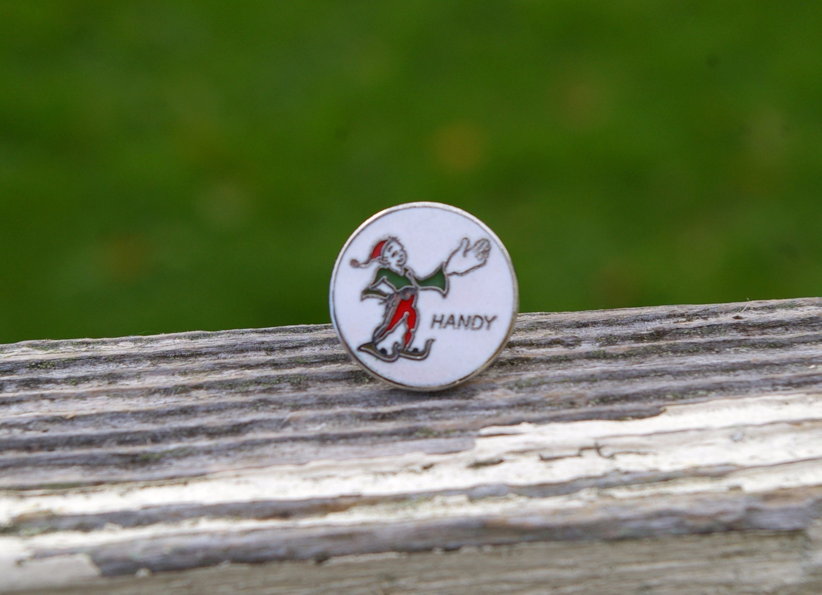 Handy Elf Christmas Holiday Silver Tone Metal & Enamel Lapel Pin ...