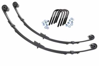 Rough Country Rear Leaf Springs Military Wrap 4" Lift For Jeep Wrangler ...