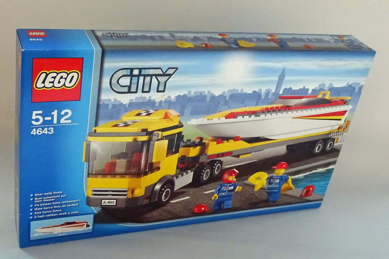 Lego® City 4643 - Powerboot Transporter 254 Teile 5-12 Jahren Neu/New ...