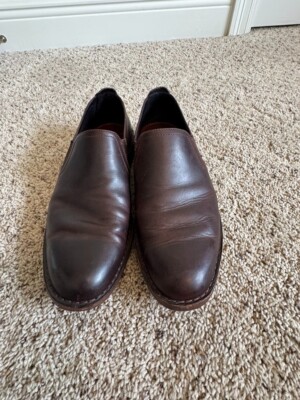 H.S. Trask Mens 11 M Loafers Brown Leather Slip On Shoes | eBay