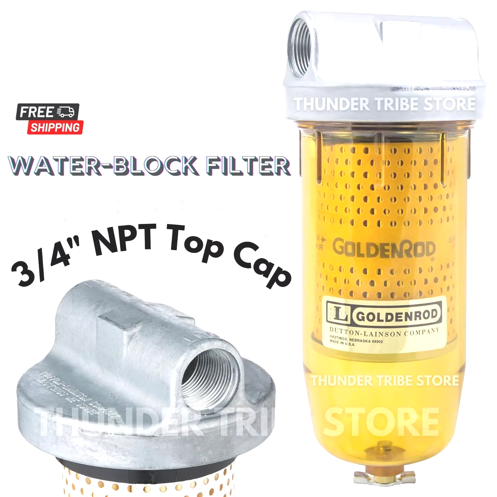 Water Block Separator Fuel Filter 3/4" NPT for Diesel Transfer Pump ...