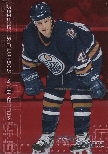 99-00 BE A PLAYER BAP MILLENNIUM RUBY #105 PAUL COMRIE 668/1000 OILERS ...