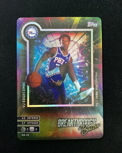 2025-26 Topps Match Attax Breakthrough Baller #BB-VE VJ Edgecombe RC ...