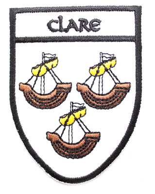 Clare Crest Patch, Clare County Crest, Irish County Crest, Irish ...