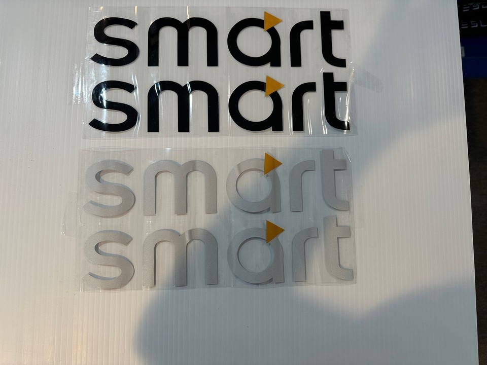 Smart Car Fortwo, Forfour, Side Body Decal Sticker Kit, 2-Pc Set, Black ...