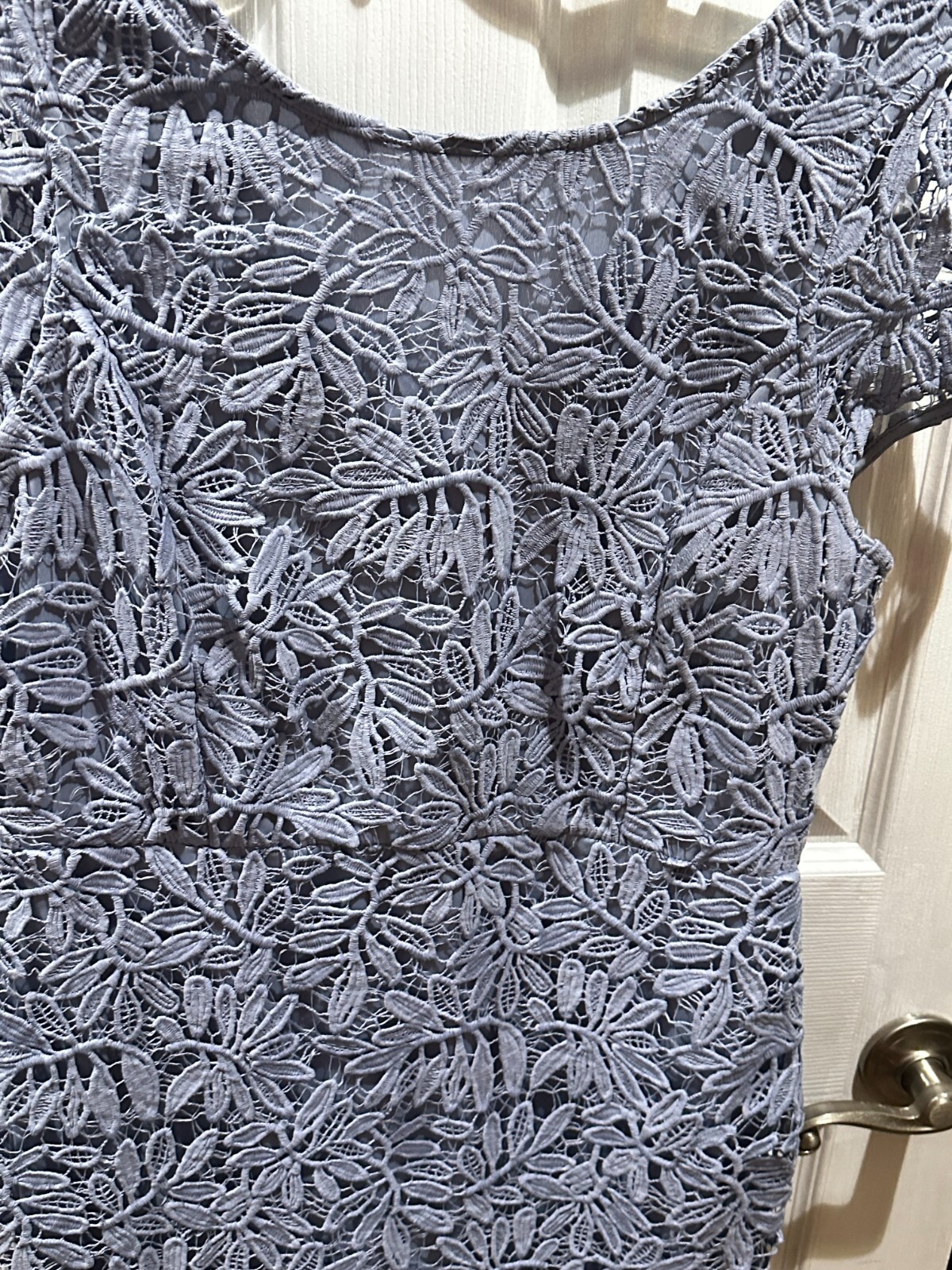 Right Sheer, Right Now Periwinkle Blue Lace Bodycon D… - Gem