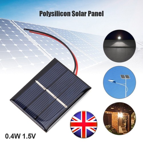 1.5V Solar Panel with Wire Mini Solar System DIY for Battery Charger ...