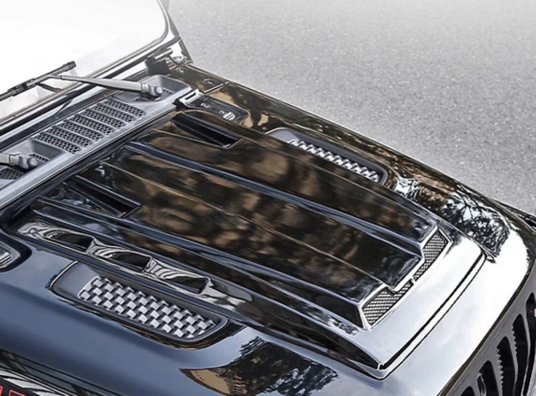 For Jeep Wrangler JL 2018-2025 Hood louvers High quality of ABS Plastic ...