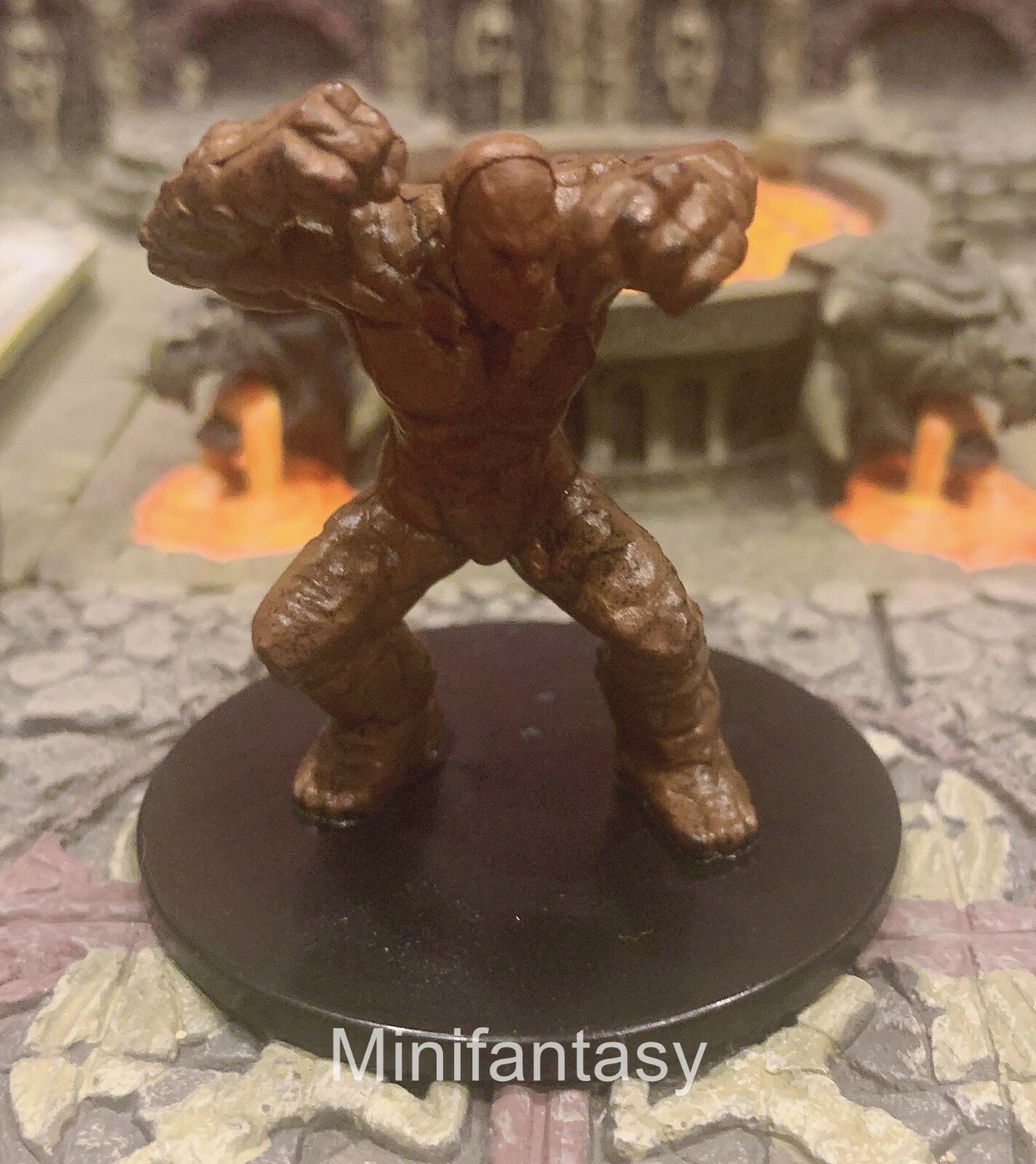 Clay Golem D&D Miniature Dungeons Dragons Sand Mud Construct Pathfinder ...