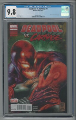 Deadpool vs. Carnage #1 CGC 9.8 NM/MT Marvel Comics 6/14 Shriek Glenn ...