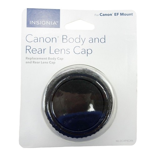 New Body and Rear Lens Caps for Canon EF EF-S DSLR Insignia NS-DCAP4CAN ...