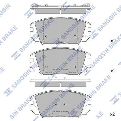 HiQ Front Brake Pads Set SP1182 | eBay