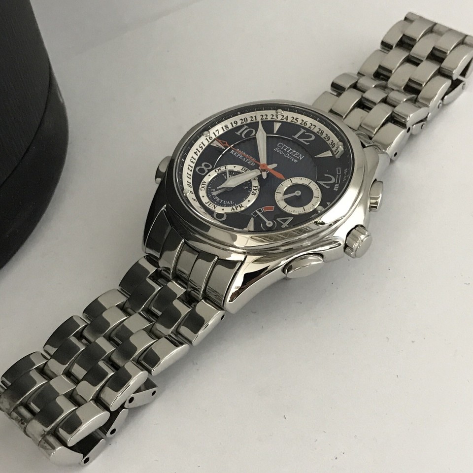 Citizen Men’s Eco Drive Minute Repeater Perpetual Calendar Bracelet ...