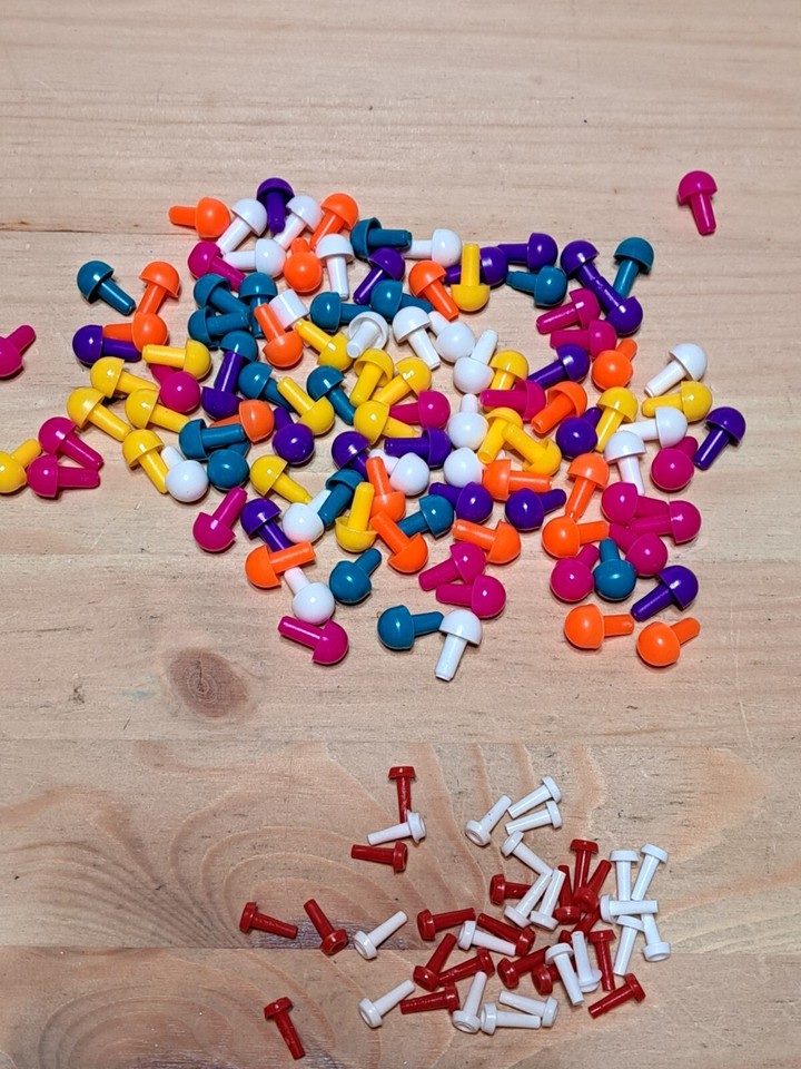 Mastermind 2004 Game Replacement Parts Pieces Multicolor Code Pegs ...