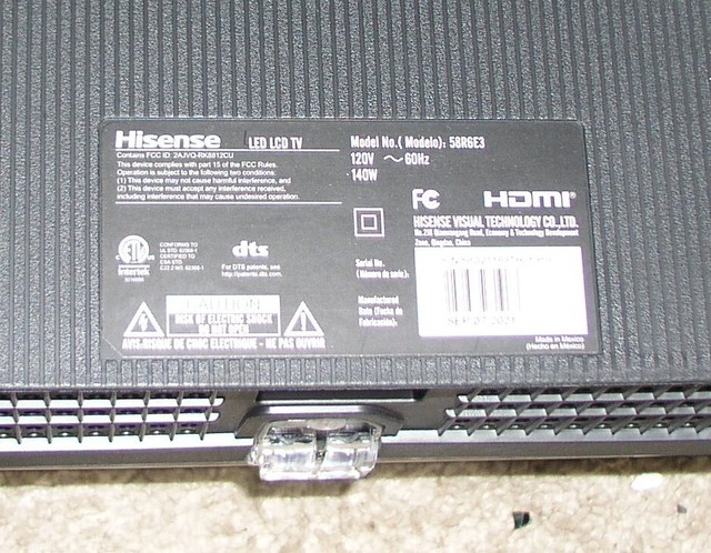 HISENSE T-con Ribbon Cables for 58R6E3 1254445 for sale online | eBay