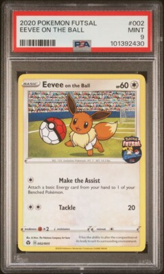 2020 Pokemon Futsal Promo #002 Eevee On The Ball PSA 9 Card! MINT! Free ...