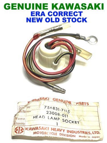 KAWASAKI F3 F4 KLR A1 A7 H1 W2 HEADLIGHT LAMP BULB SOCKET 23008-011 ...