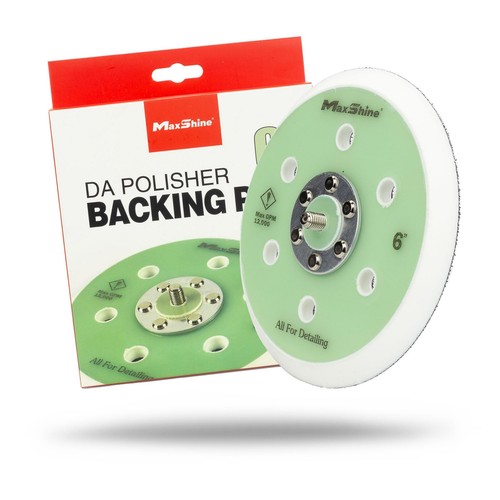 6” Hook and Loop Dual Action Backing Plate – For Polishers with 5/16 ...