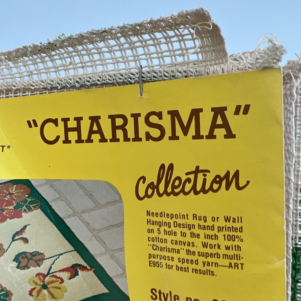 Vintage Paragon Needlecraft Charisma Rug Wall Hanging Style #9000 30x40 ...
