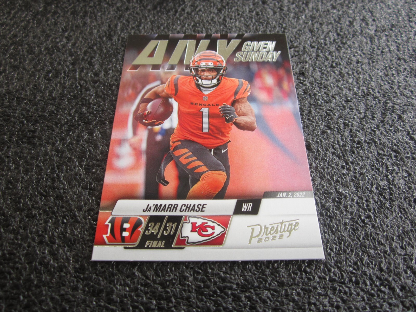 2022 PANINI PRESTIGE NFL CARD "ANY GIVEN SUNDAY" Ja'MARR CHASE BENGALS ...