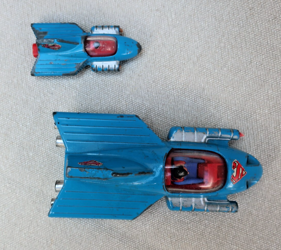 Vintage Corgi Superman Supermobile X 2 For repair or Spares 1979 | eBay UK