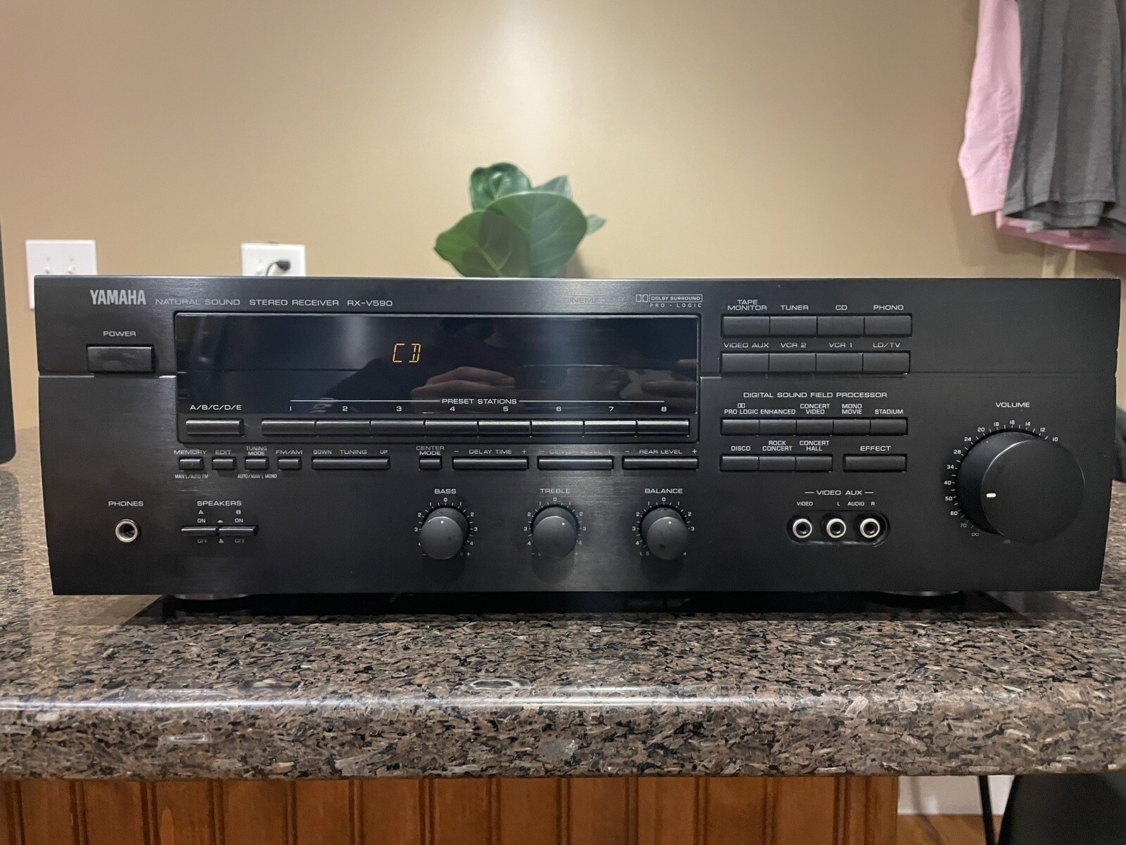 Yamaha RX-V590 Natural Sound Stereo AV Receiver- Tested | eBay