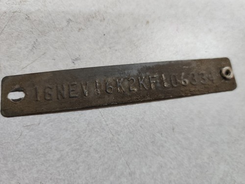 1989 CHEVY Suburban DATA PLATE SERIAL NUMBER ID TAG VIN Collectors Tag ...