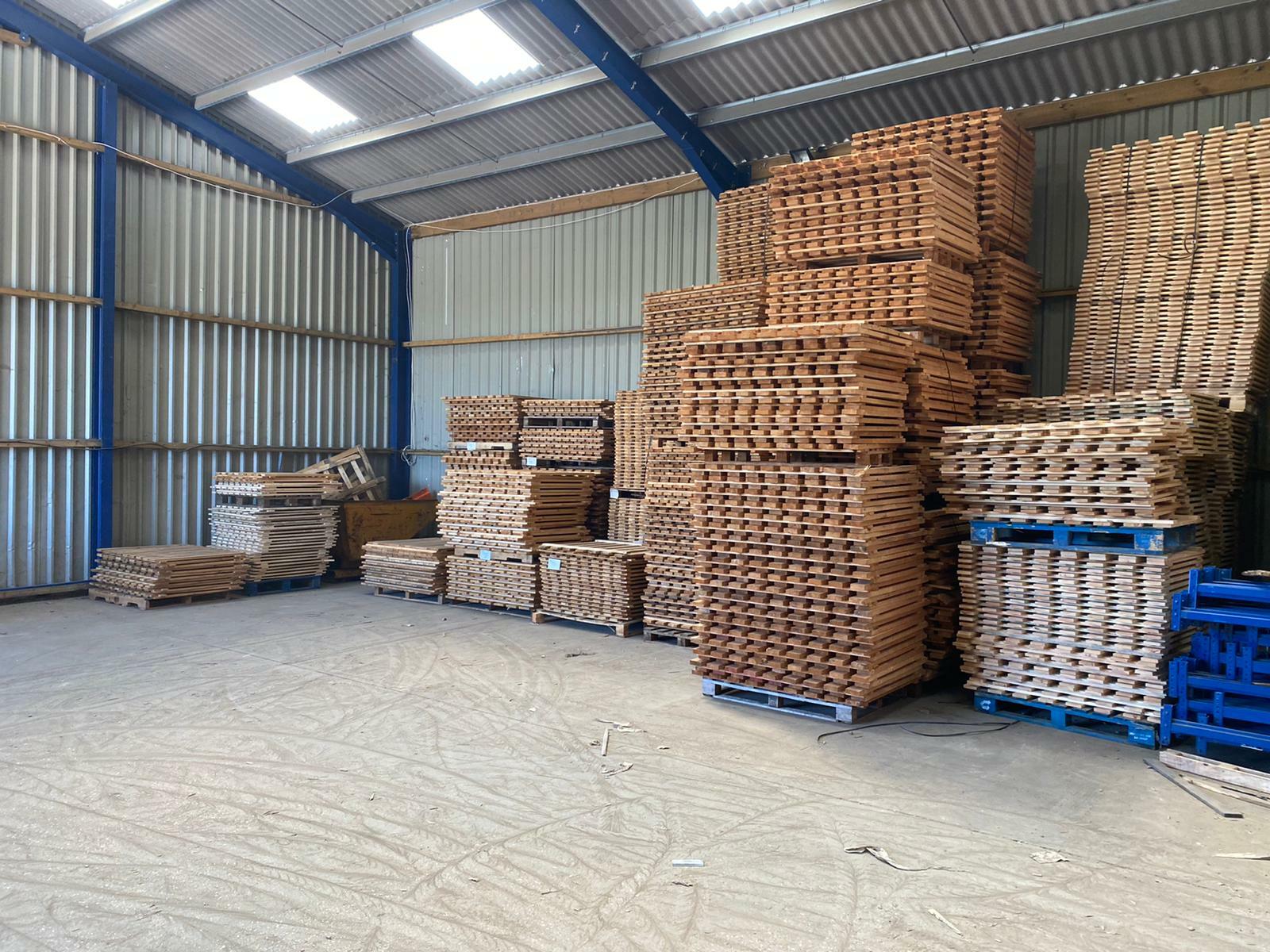 Slatted Wood Decking Boards Used Pallet Racking Shelving | eBay UK