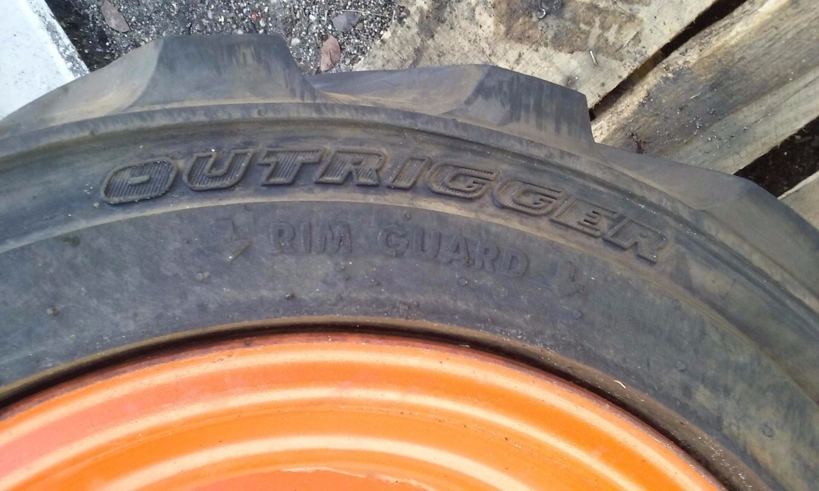 26x12D380 OTR Outrigger HF-3 New Foam Filled Tire & Wheel, 2612380 Tyre ...