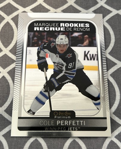 2021-22 O-Pee-Chee Platinum Marquee Rookies #290 Cole Perfetti RC ...