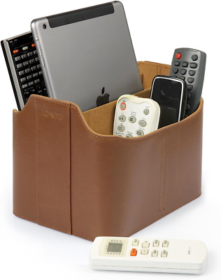 Londo Leather Remote Control Organizer and Caddy with Tablet Slot ...