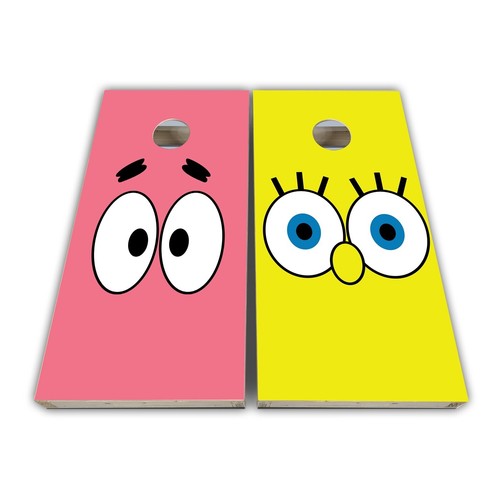 SpongeBob Cornhole Board Wrap LAMINATED Wraps Decals Vinyl skin | eBay