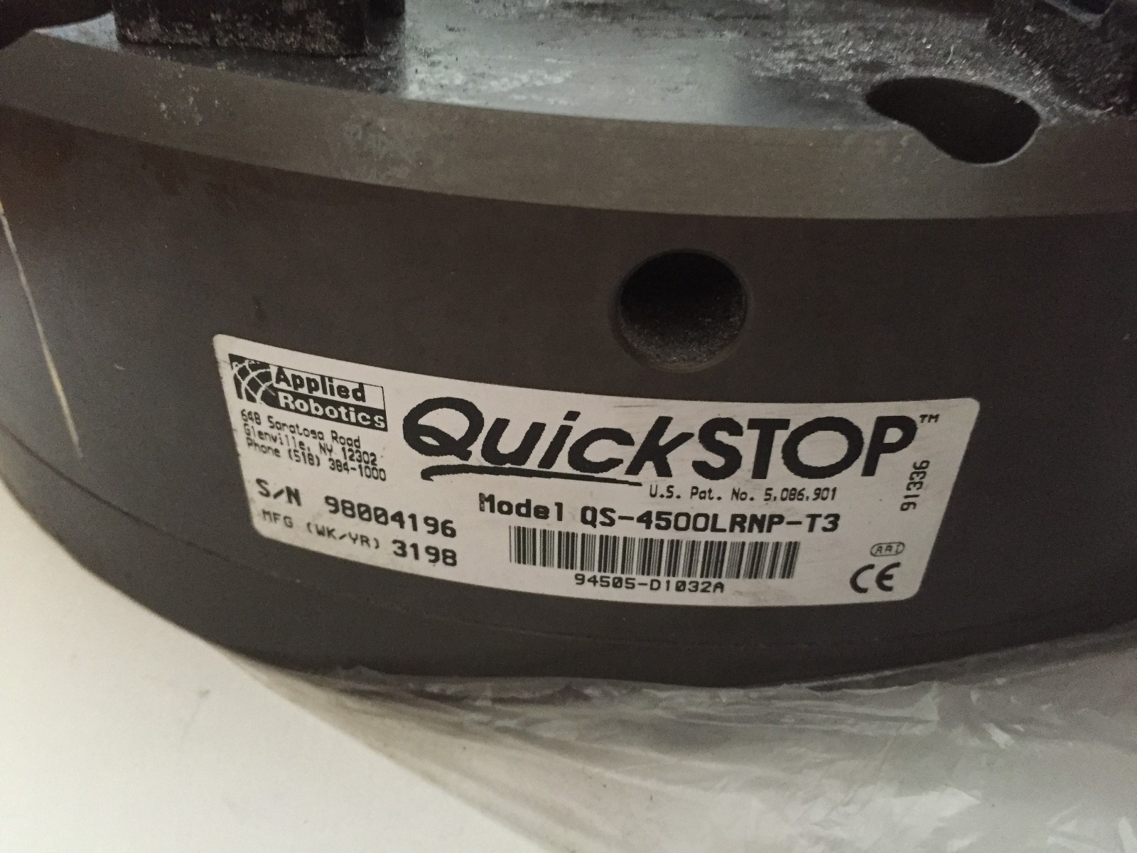APPLIED ROBOTICS Quick QS-4500LRNP-T3 QUICKSTOP QS-4500 COLLISION ...