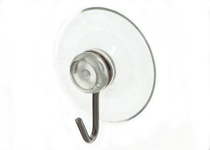 24 X Clear Suction Window Hooks With Steel Wire Hook 32mm 1 1/4 Inch ...
