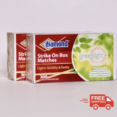 DIAMOND STRIKE ON BOX LARGE WOODEN KITCHEN MATCHES GREENLIGHT 2 PACK ...