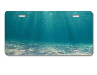 Aluminum License Plate - Underwater Sun Sand - Ships from USA | eBay